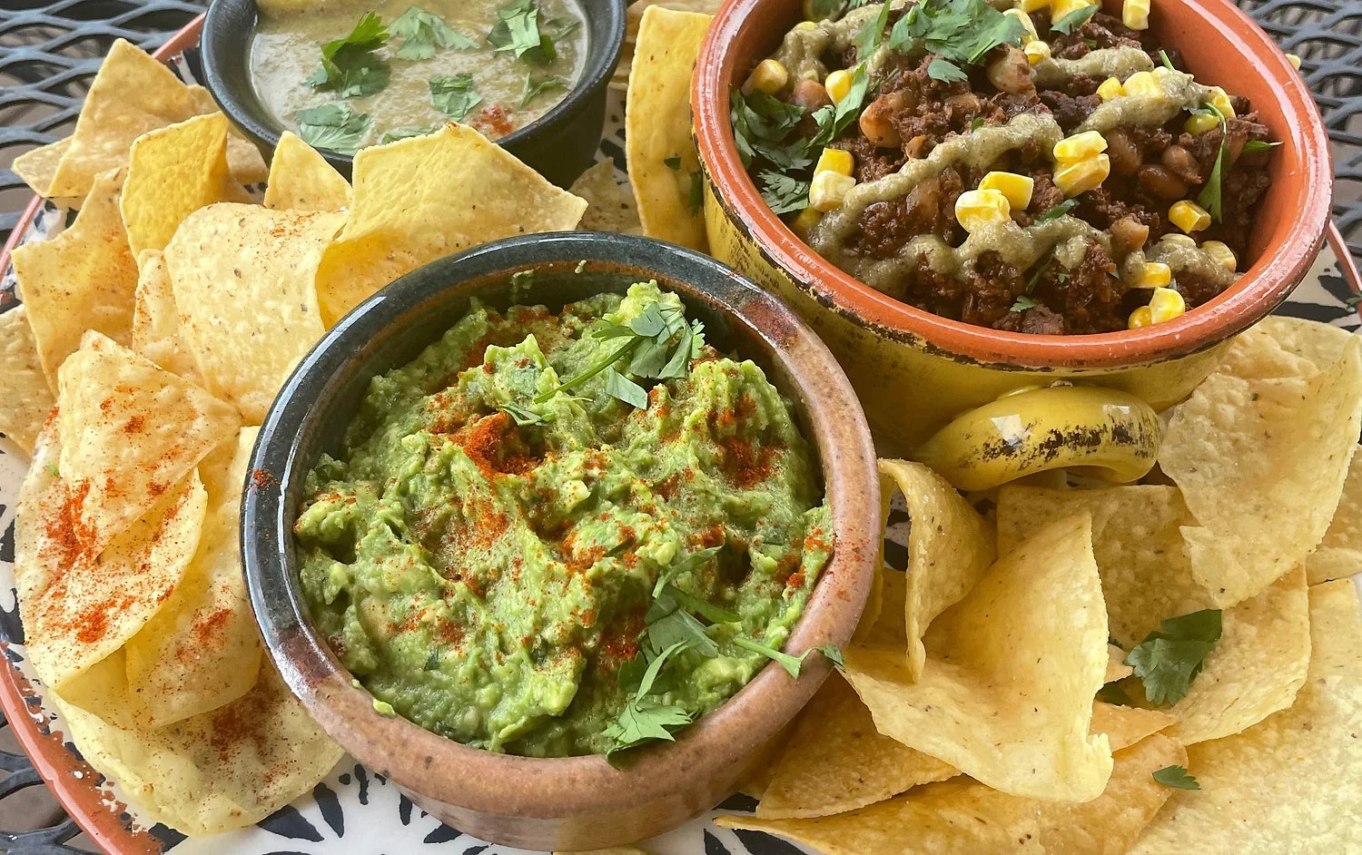 Mole Ground Beef with Guacamole and Roasted Poblano & Garlic – Le Sauce ...